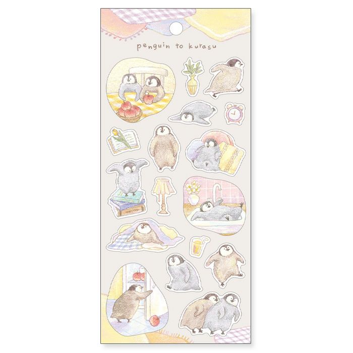 クラスステッカー 81504 ペンギンとくらす | マインドウェイブオンラインストア